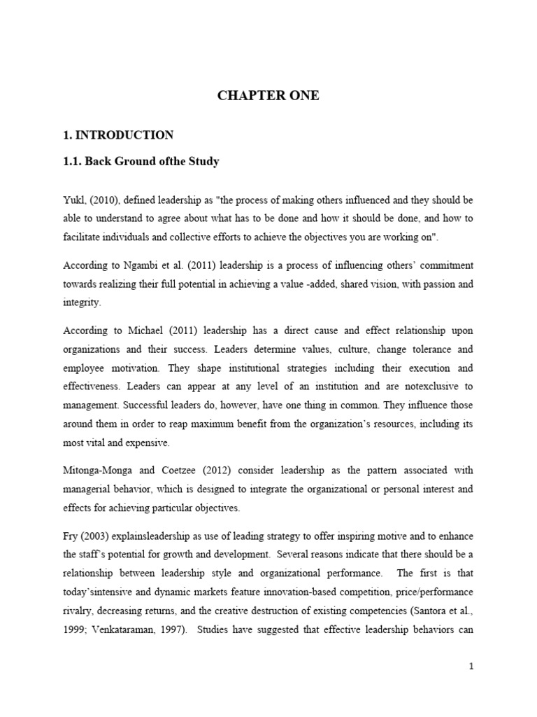 Revised Research Proposal Based | PDF | Leadership | Transformational Leadership