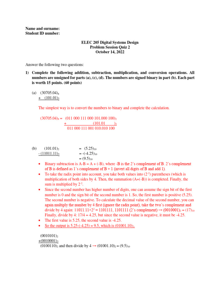 Quiz 2 - Solutions | PDF | Theory Of Computation | Elementary Mathematics