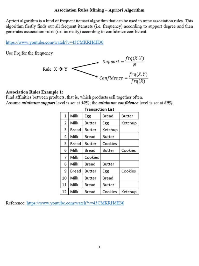 Association Rules | PDF | Data Management | Data Analysis