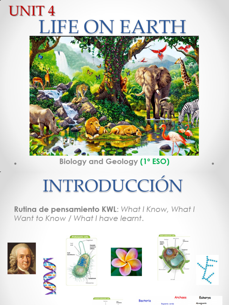 Unit 4. Life on Earth (Unidad 4. Los Seres Vivos) | PDF | Biología ...