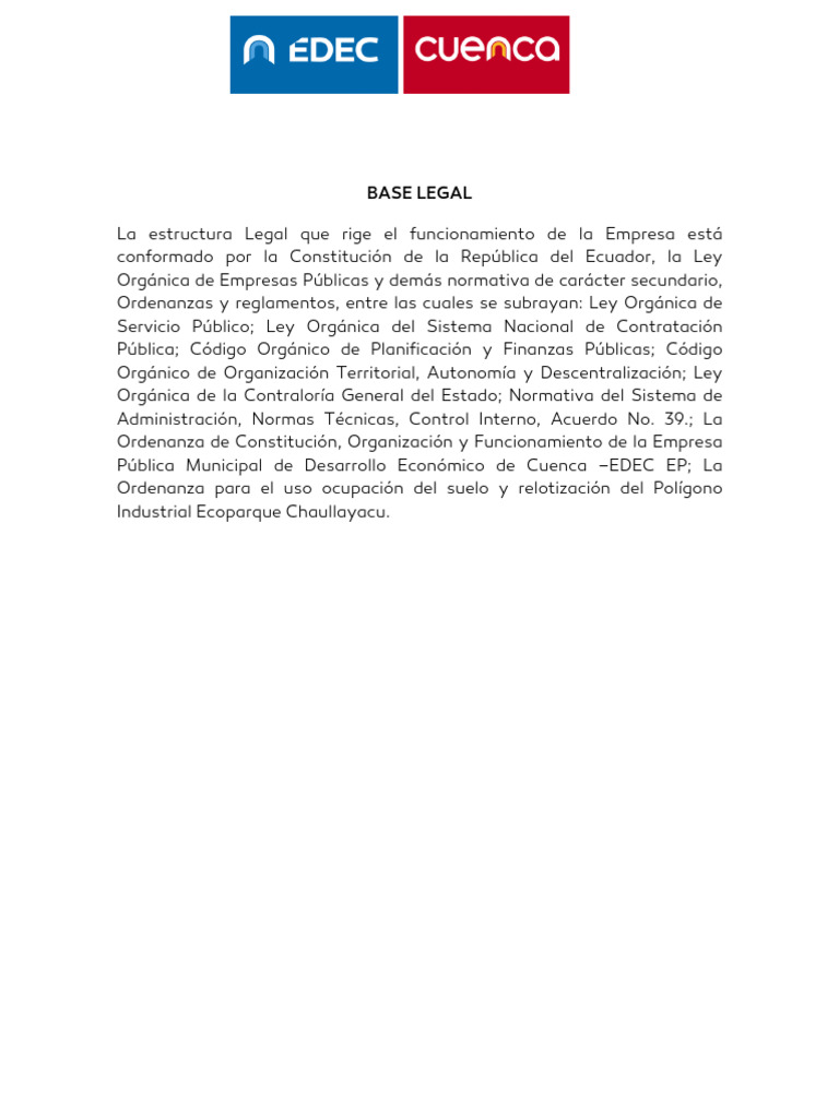 Base Legal | PDF | Business | Empresa de propiedad estatal