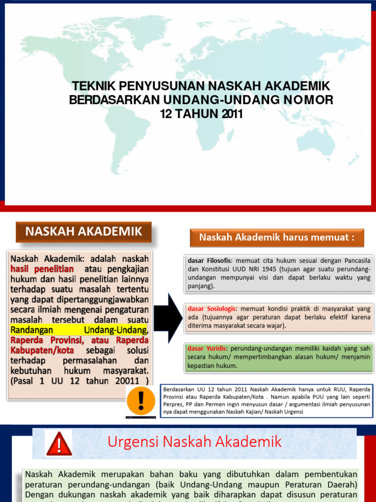 Teknik Penyusunan Naskah Akademik | PDF