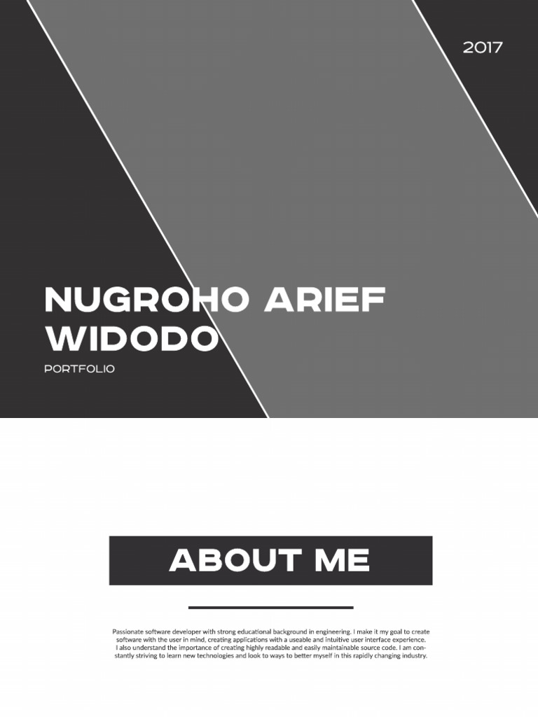 01 (Nugroho Arief Widodo) Porfolio | PDF