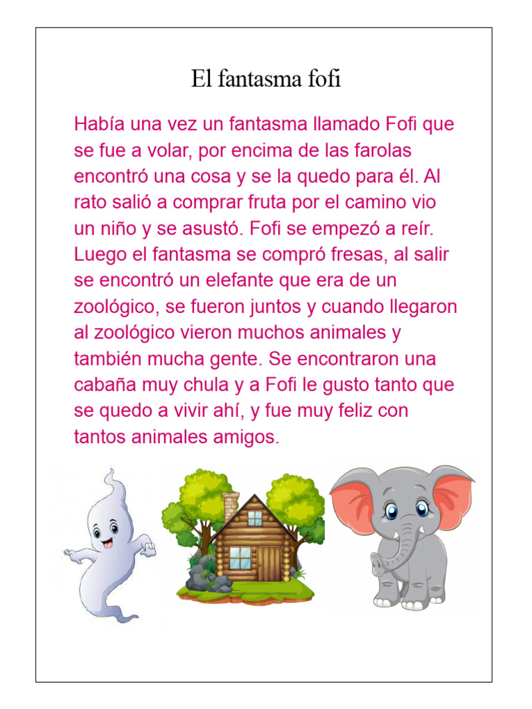 El cuento del fantasma Fofi | PDF