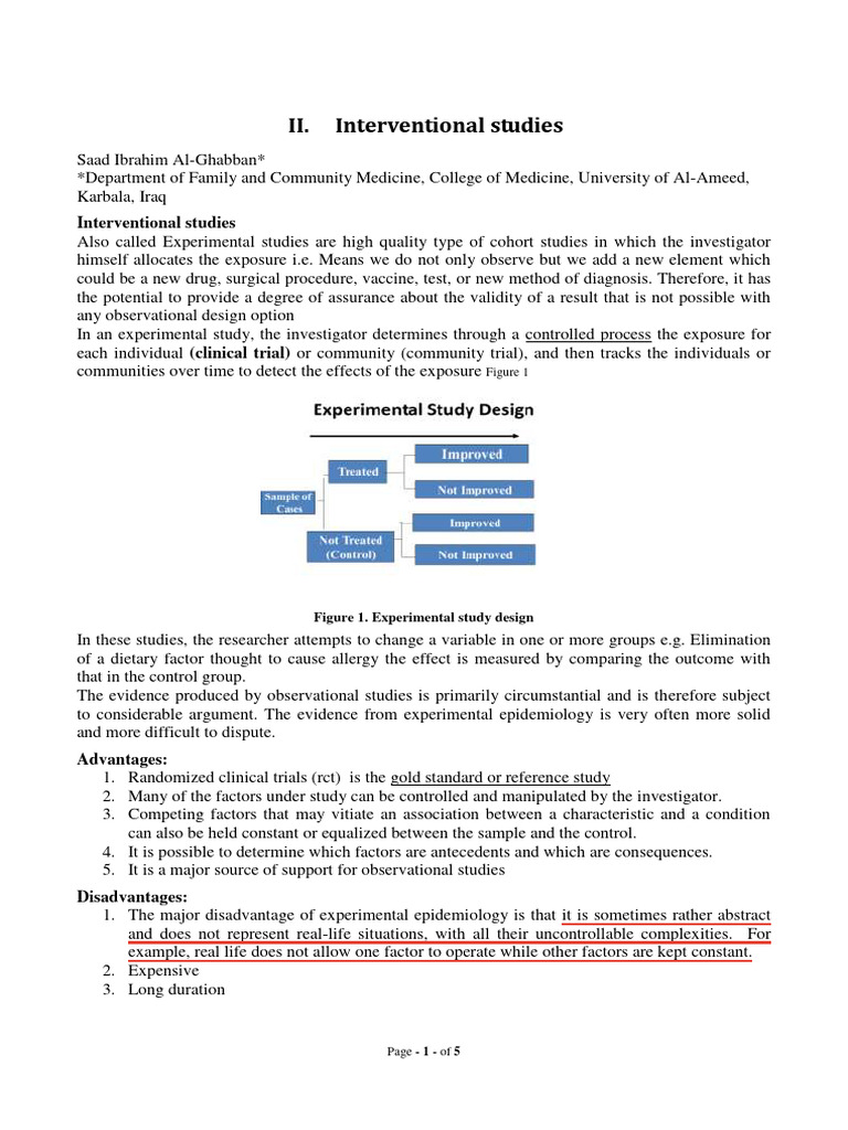 11-Interventional Studies | PDF | Randomized Controlled Trial | Experiment