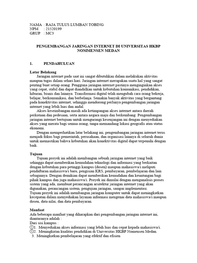 Tugas Projek Raja Tobing | PDF | Komputer | Teknologi & Rekayasa