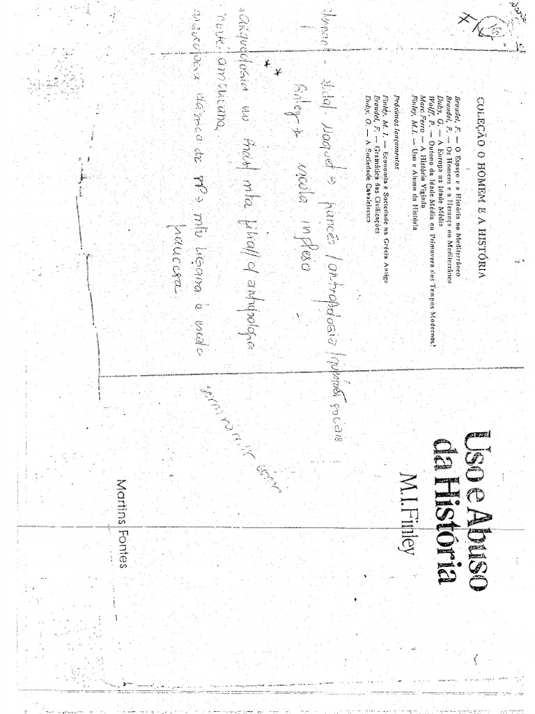 FINLEY Moses. Mito, Memoria e Historia | PDF