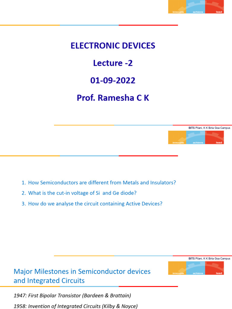 Lecture 2 01092022 | PDF | Crystal Structure | Semiconductor Devices