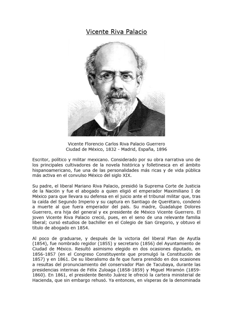 Vicente Riva Palacio | PDF | México independiente | México