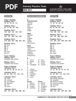 Answer KEY (TEST 1-5) - Succeed in Cambridge English Preliminary Test ...