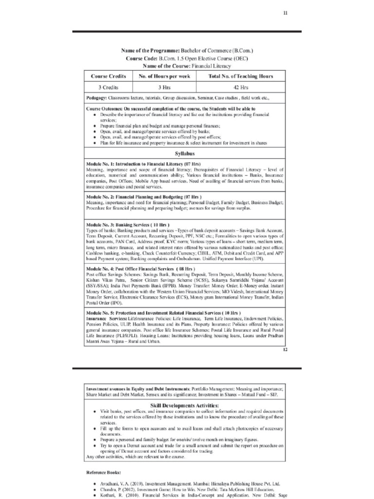 BCA Financial Literacy | PDF