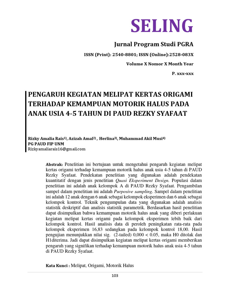 Artikel Fix | PDF | Karier & Perkembangan | Sains & Matematika