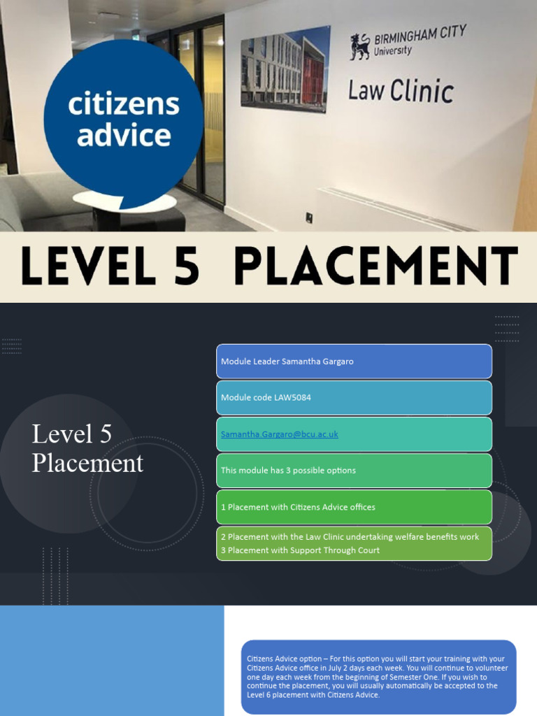 Level 5 Placement Slides For Options Event 2023 | PDF | Justice | Crime ...
