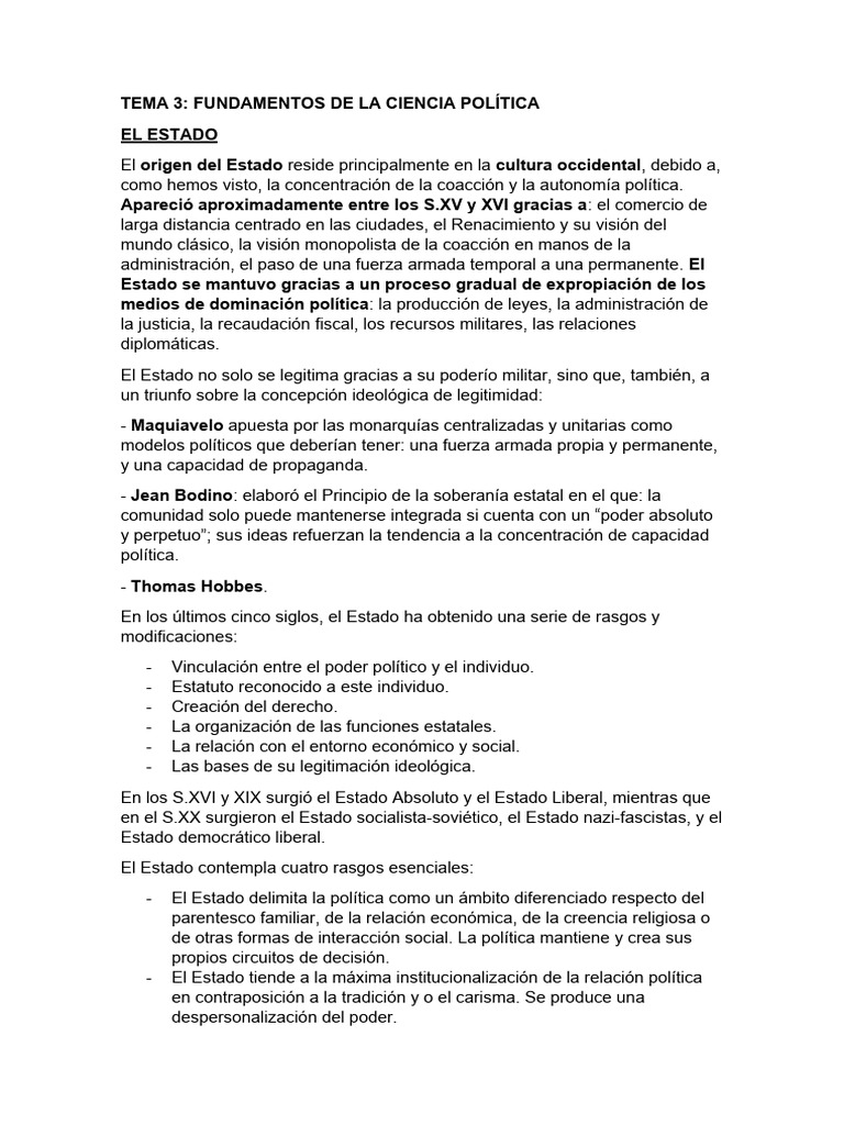 Tema 3. CCPP | PDF | Democracia | Ideologías políticas