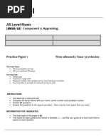 CSEC 2021 Music Past Paper | PDF