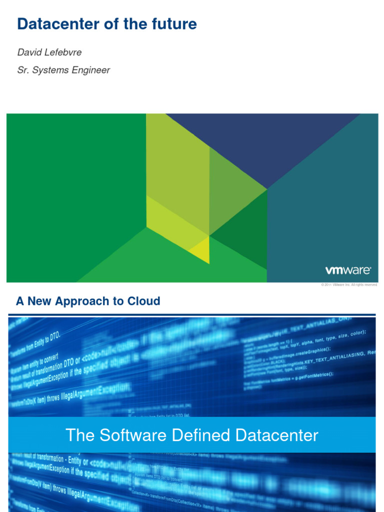 Future of Software-Defined Datacenters | PDF | Cloud Computing | Virtualization