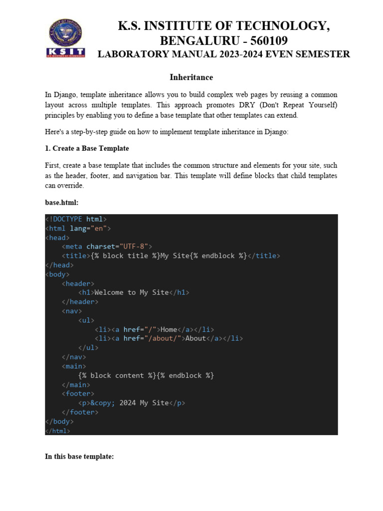 Additional Inheritance In Django Pdf Networking Internet And Web