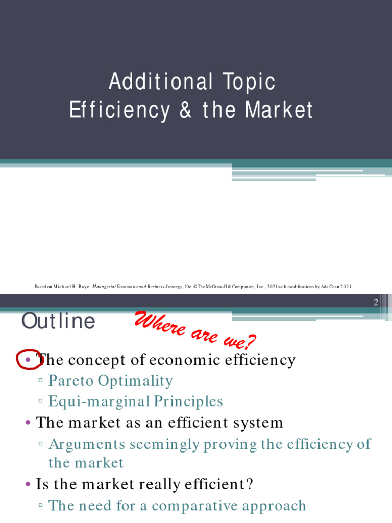 Additional Topic - Economic Efficiency (Student) | PDF | Economics ...