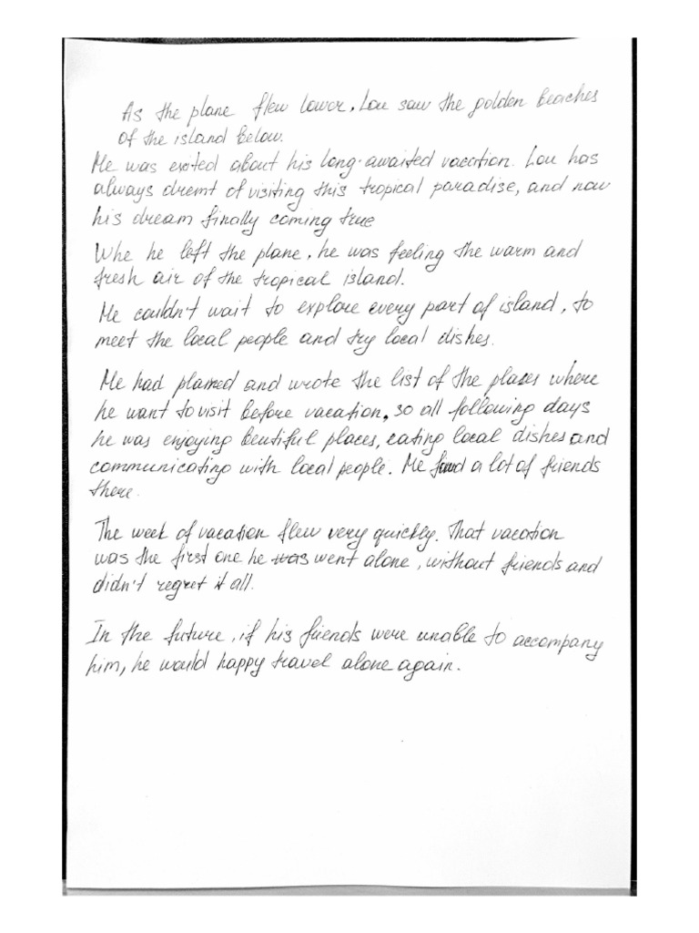 As The Plane Flew Lower, Lou Saw The Polden Beaches | PDF