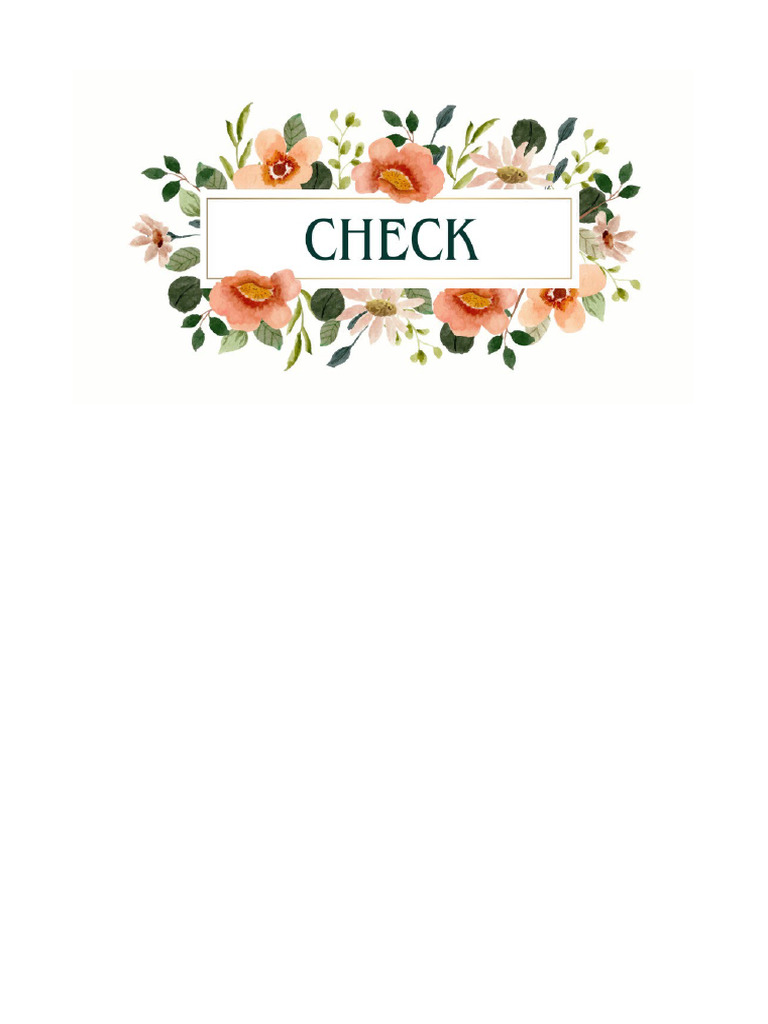 Check Tag | PDF