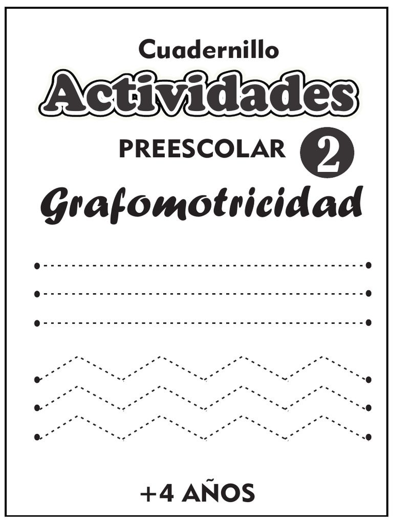 Actividades de Grafomotricidad Preescolar | PDF