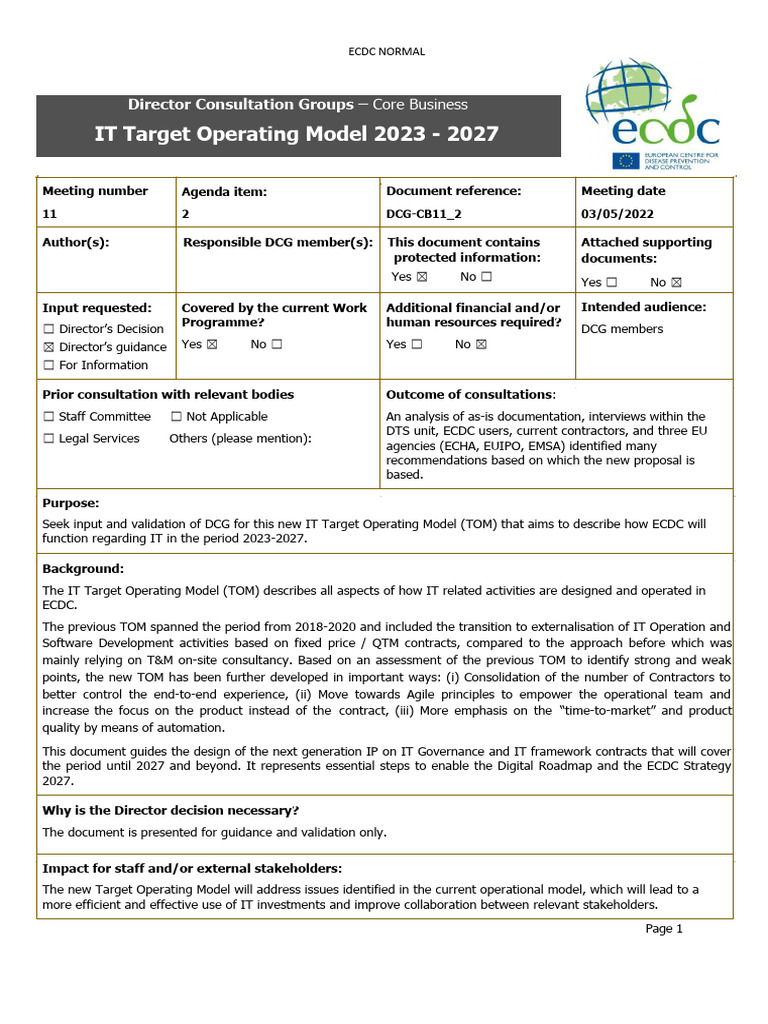 IT Model Guidance for DCG Members | PDF | Agile Software Development ...