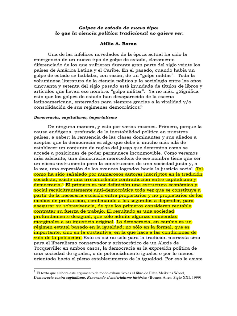 Boron - golpes de estado de nuevo tipo, Rev. Fac. Cs Sociales FINAL ...