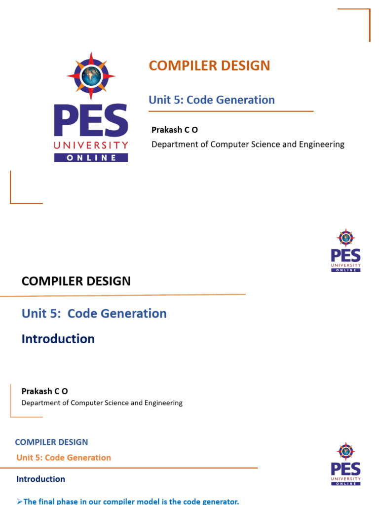 Unit-5 - CD - Code Generation | PDF | Assembly Language | Compiler
