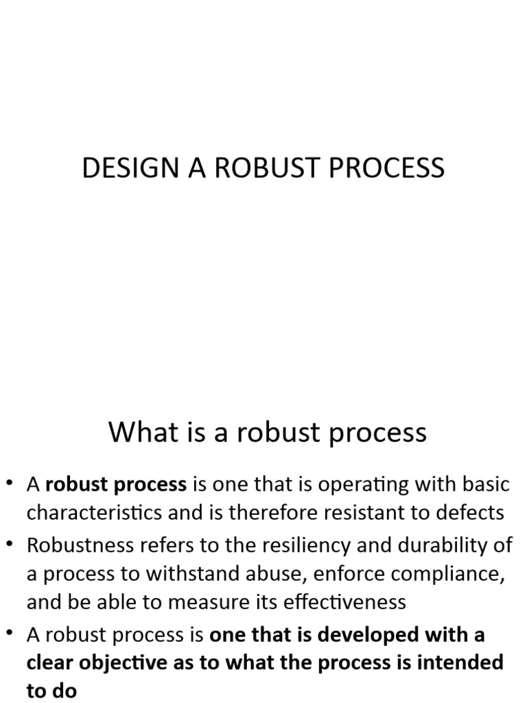 Designing a Robust Process Framework | PDF | Business Process | Business