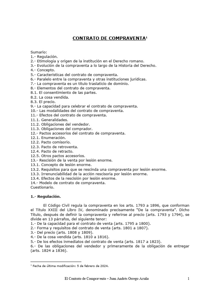 Contrato de Compraventa | Descargar gratis PDF | Pagos | Consentimiento