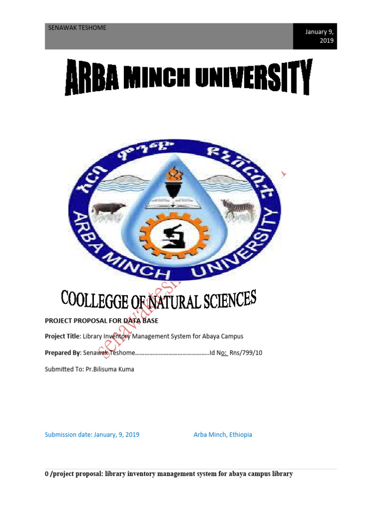 Senawak Proposal Docx | PDF | Libraries | User (Computing)