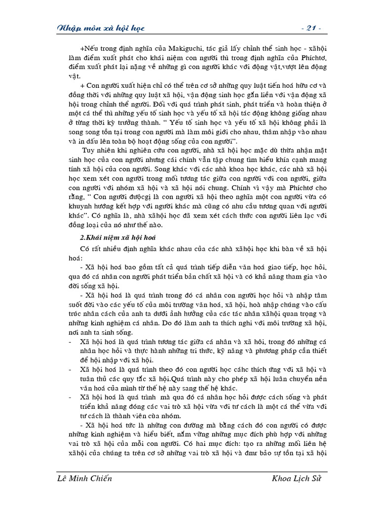 Giao Trinh Nhap Mon Xa Hoi Hoc 21 | PDF