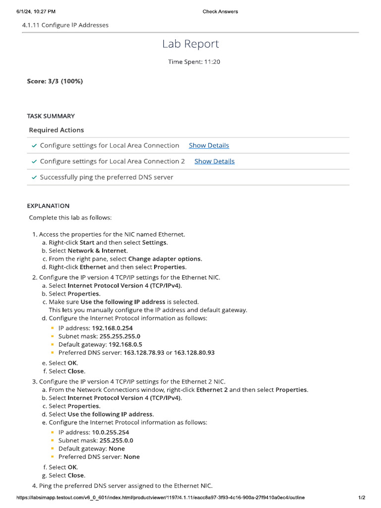 Configure IP Addresses | PDF Configure IP Addresses | PDF