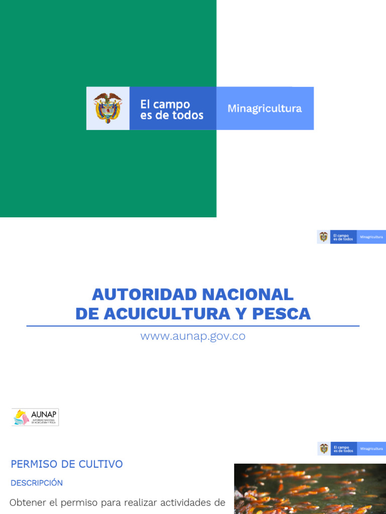 Permiso De Cultivo Pdf Acuicultura