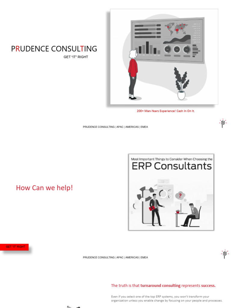 Company Profile - Prudence Consulting | PDF | Enterprise Resource Planning | Computing