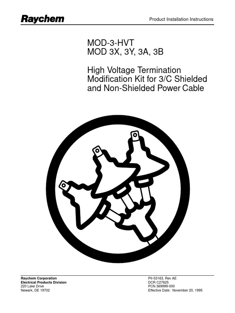 Raychem Mod-Hvt | PDF | Pipe (Fluid Conveyance) | Wire