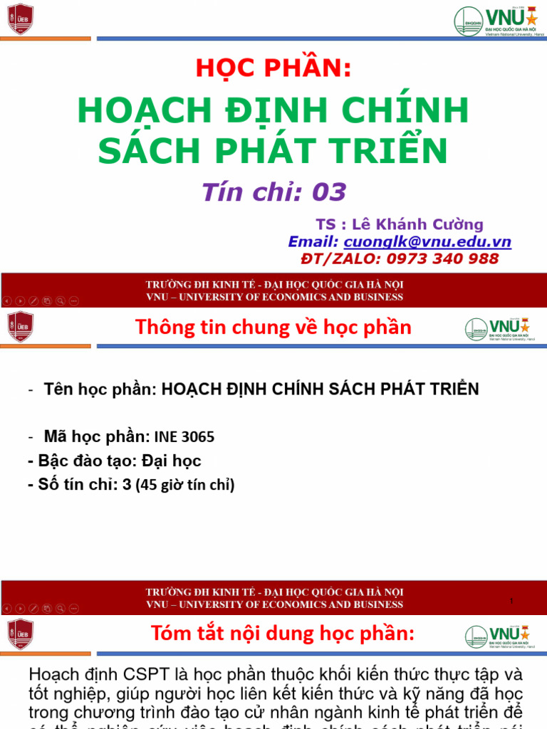 Hoạch định CSPT C1 | PDF
