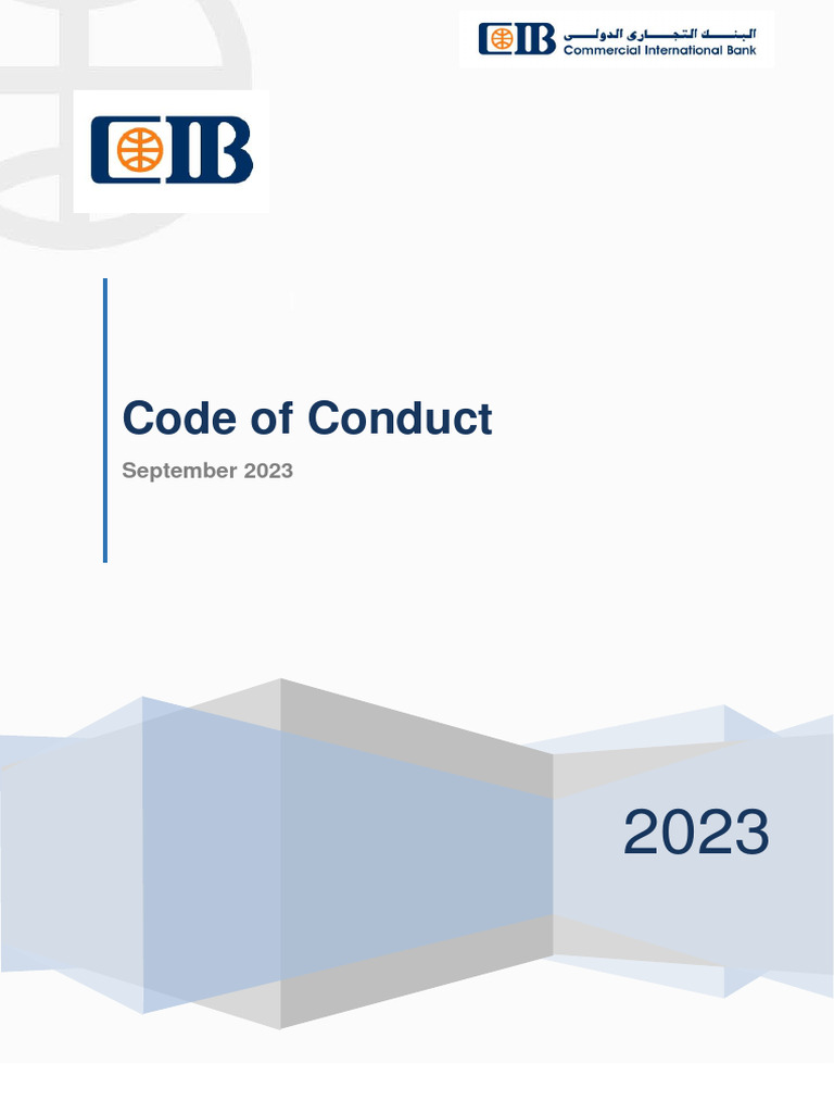 CIB - Code Conduct July 2022 | PDF | Insider Trading | Regulatory ...