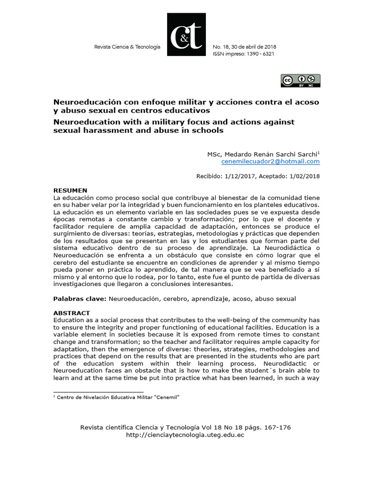 Neuroeducacion Con Enfoque Militar y Acciones Cont | PDF | Aprendizaje ...