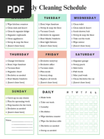 Housekeeping Duty Roster Template in Word, Google Docs - Download | PDF