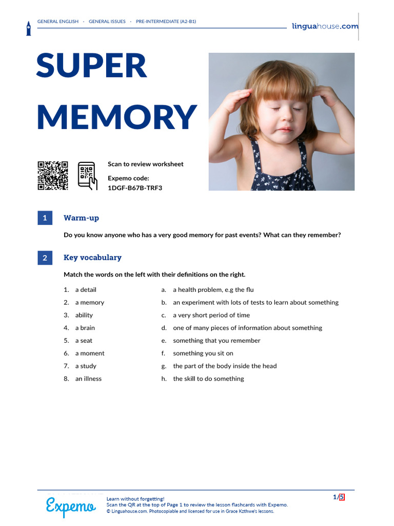 Super Memory American English Teacher | PDF | Noun | Memory