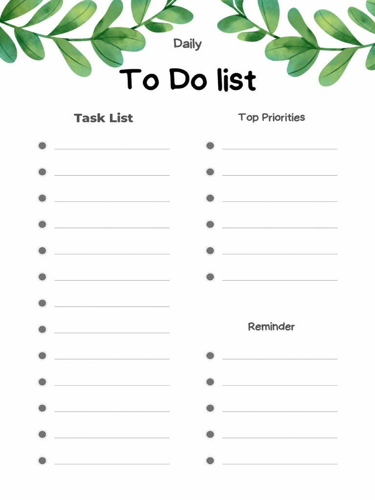 To-do-list-1 | PDF