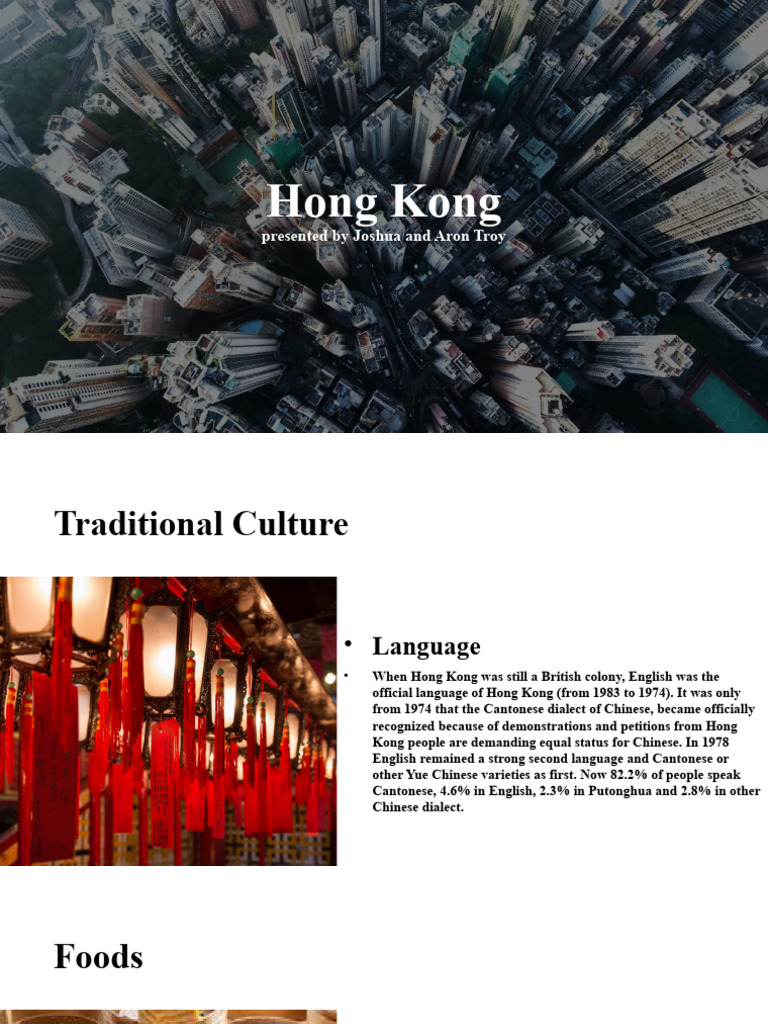 Joshua and Aron Troy Presentation | PDF | Hong Kong | East Asia