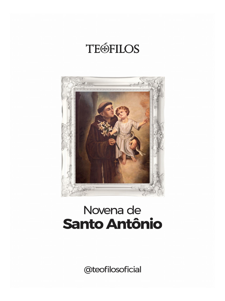 Novena De Santo Antônio 1 Pdf Oração Trindade