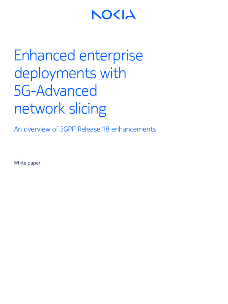 Enhanced Enterprise Deployments With 5G-Advanced Network Slicing | PDF ...
