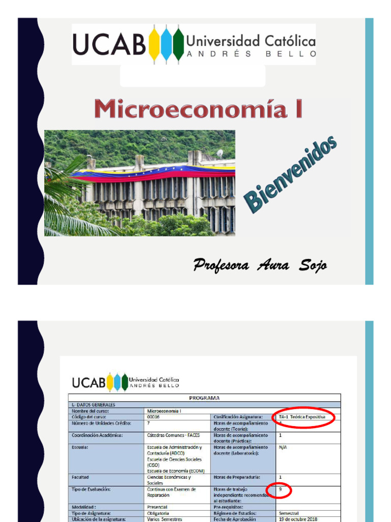 Profesora Aura Sojo: Facultad de Ciencias Económicas y Sociales Coordinación de Cátedras Comunes ...