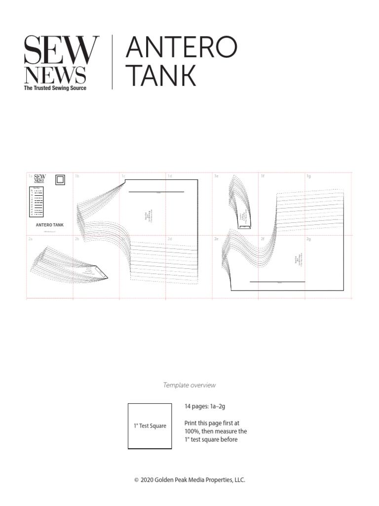 Antero Tank Pattern Sew News | PDF | Sewing