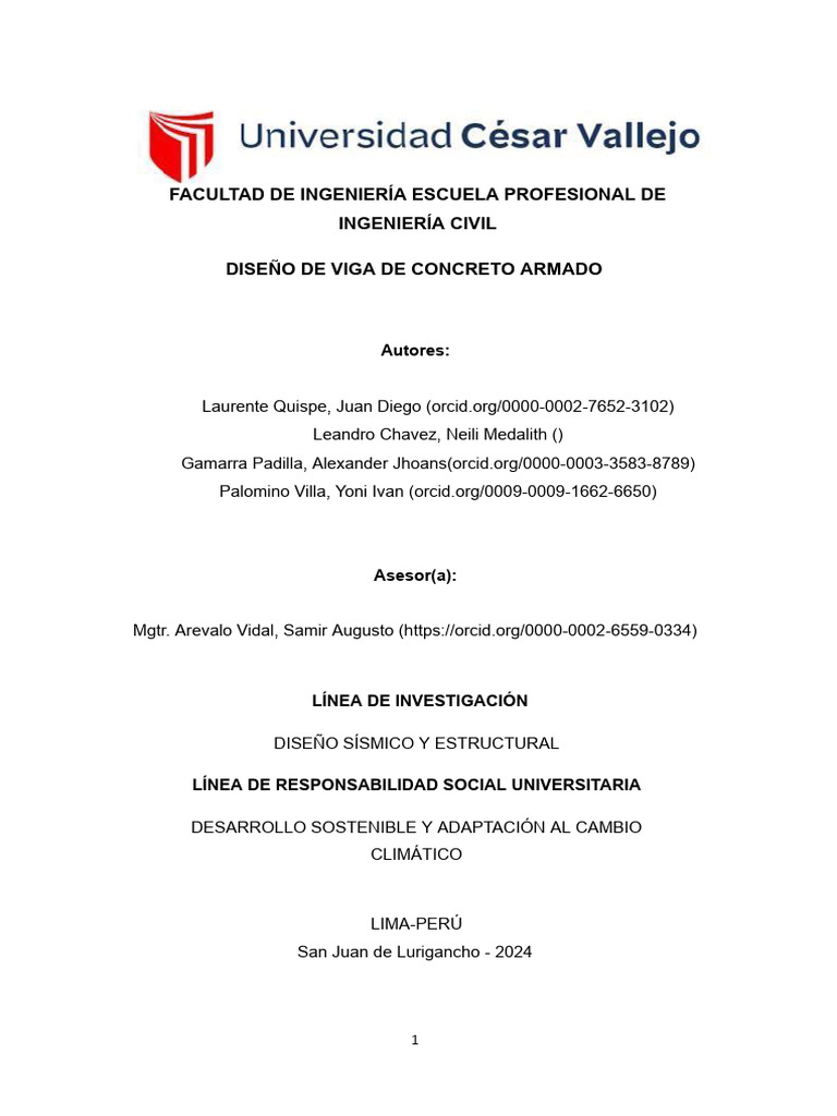 Diseño De Vigas Concreto Armado Pdf Viga Estructura Resistencia