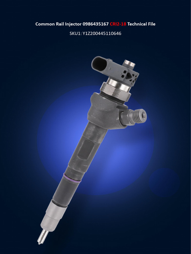 Common-Rail-Injector-0986435167-Injector-CRI2-18-Technical-File | PDF ...