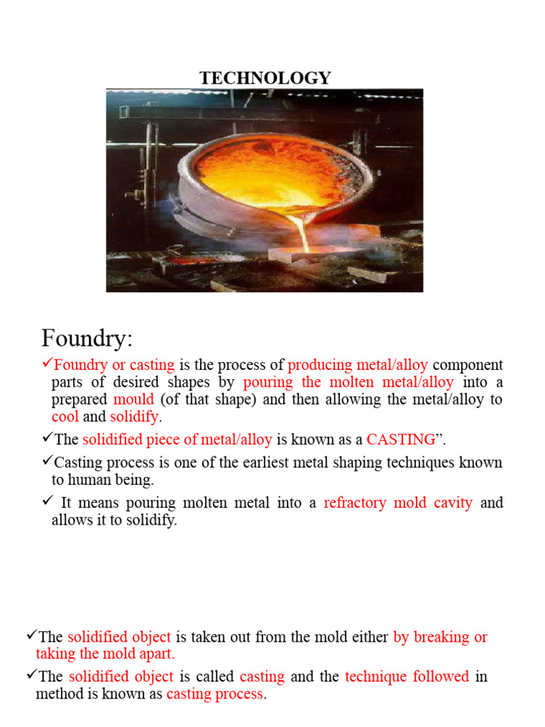 Introduction To Foundry Technology | PDF | Foundry | Building Engineering